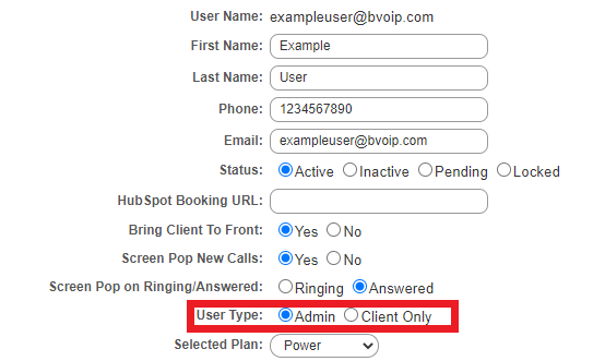 Changing 1stream User Types - 1Stream